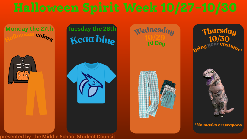 Kunsmiller Creative Arts Academy » Halloween Spirit Week